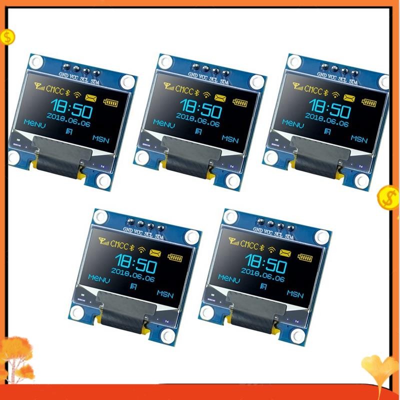 5 Piece OLED I2C Display Module As Shown PCB for Arduino Raspberry PI ...