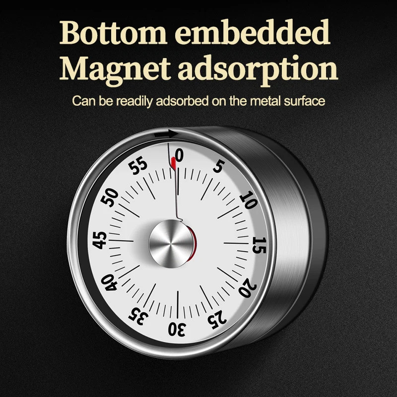 Magnetic Kitchen Timer Digital Timer Manual Countdown Rotary Timer ...