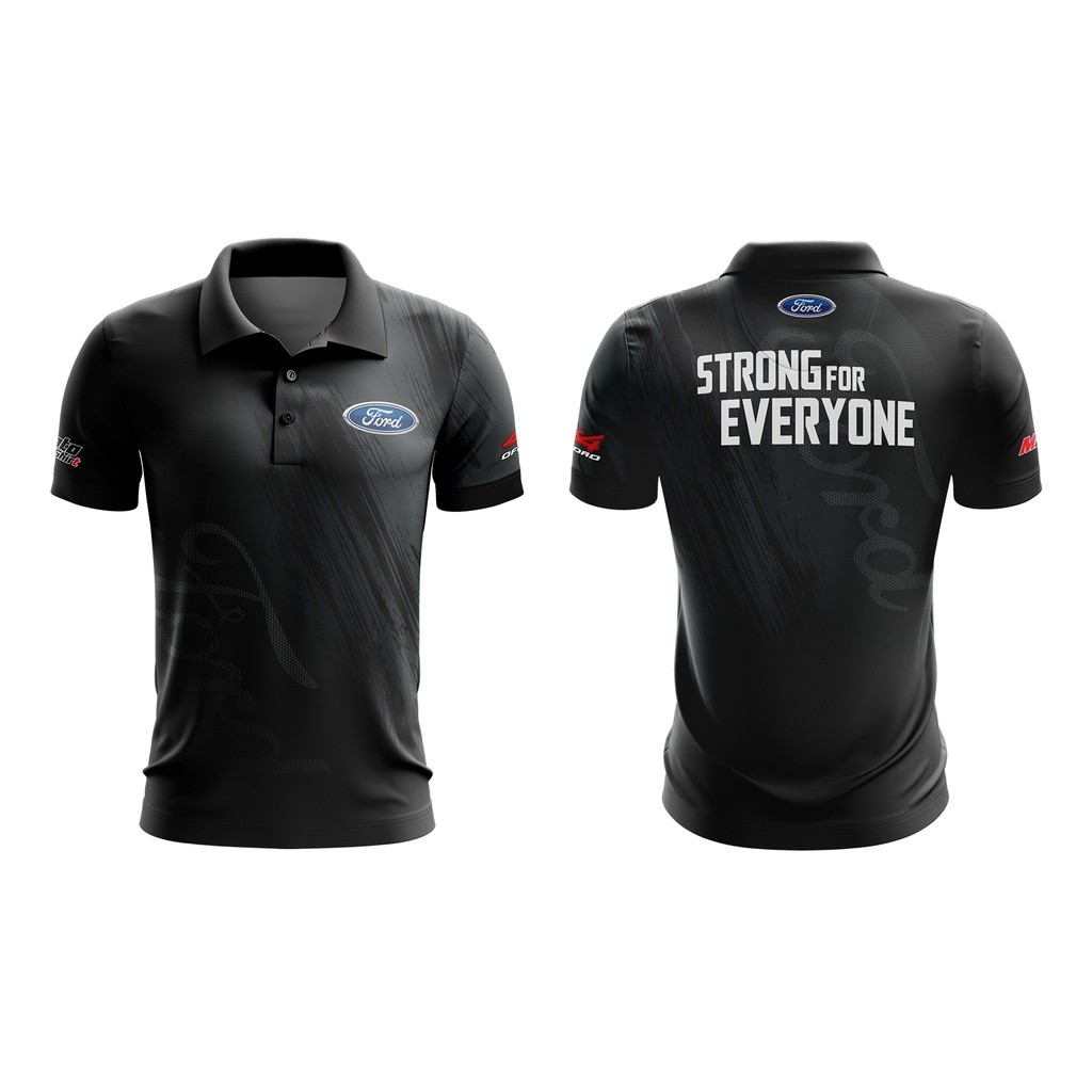 Ford Mustang Sport Racing Jersey Collar Polo T-shirt | Shopee Malaysia