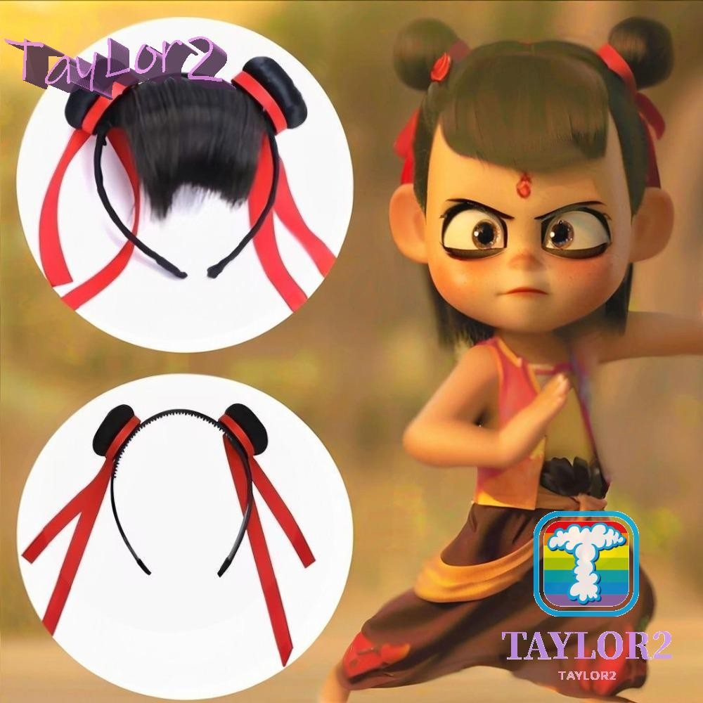 ATAYLOR Children Headwear, Stage Performance Funny Movie Nezha Headband ...
