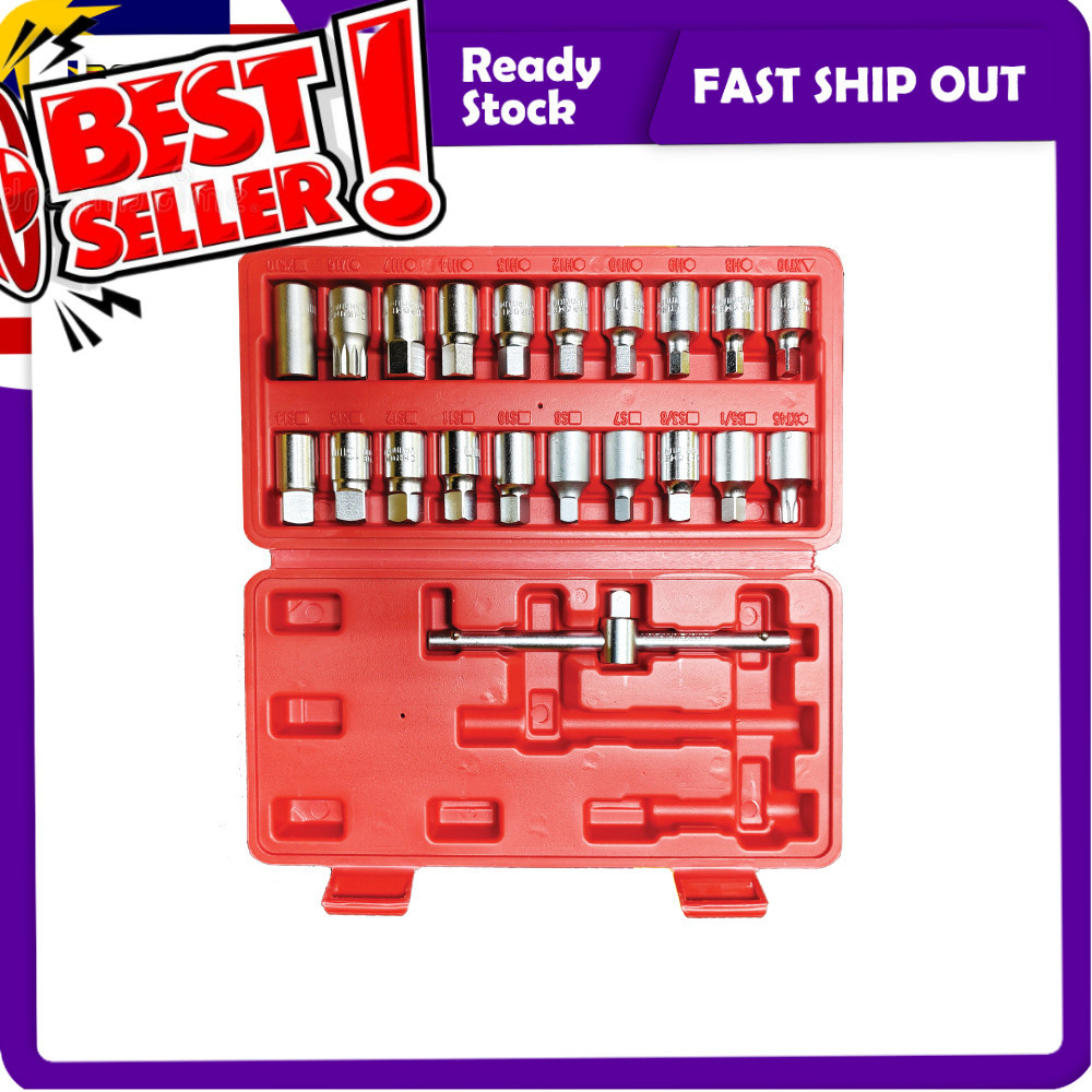 (21pcs Set) Spanar Plug, Spanar Socket Plug, Oil Drain Plug Socket ...