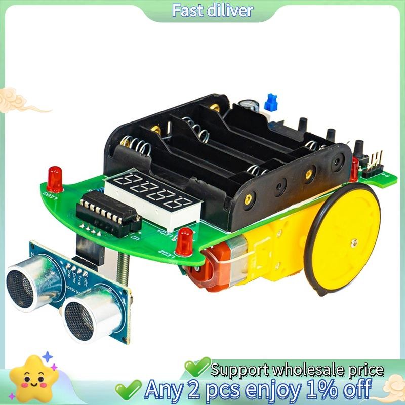 GT-DIY Ultrasonic Ranging and Obstacle Avoidance Car Welding Kit ...