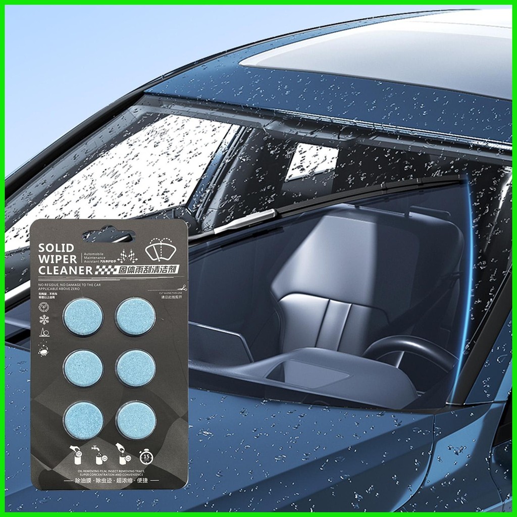 Car Wiper Fluid Tablets 6pcs Washer Fluid Car Windshield Concentrated ...