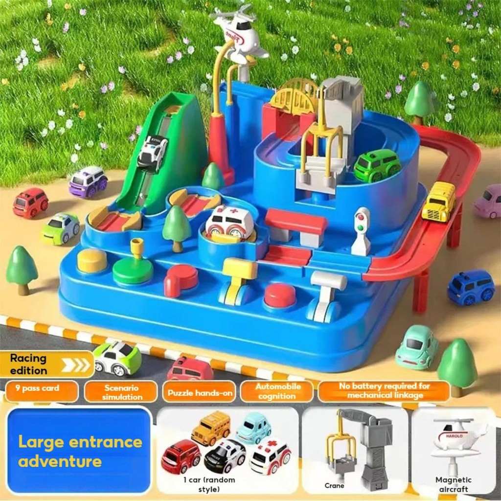 Car Adventure Toy Set Track & Car Play Set Kids Educational Toy Car ...