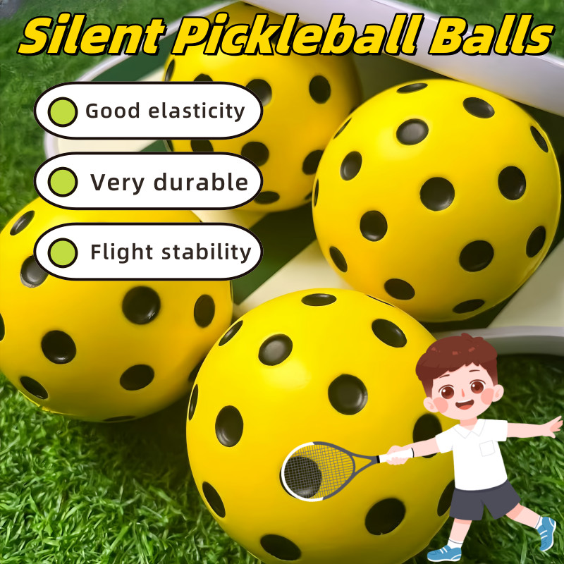 New Style Quiet Foam Pickleballs Quiet Pickleball Silent Balls Low ...