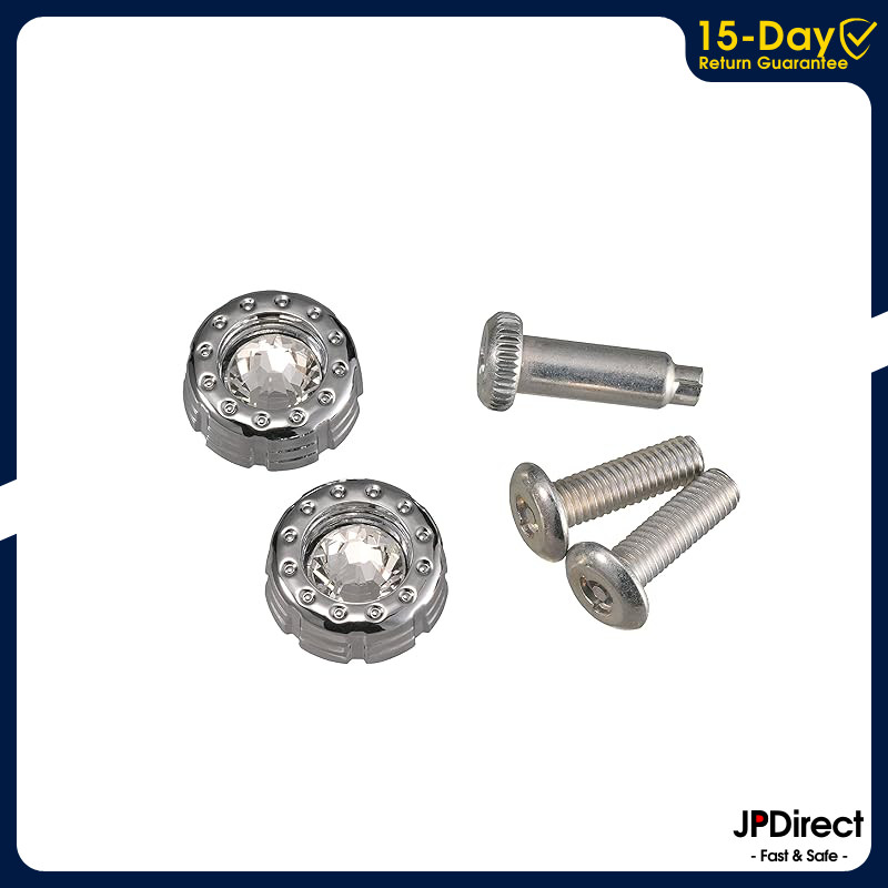 CARMATE Car Security Bolts & Caps for License Plates - Crystal Series ...