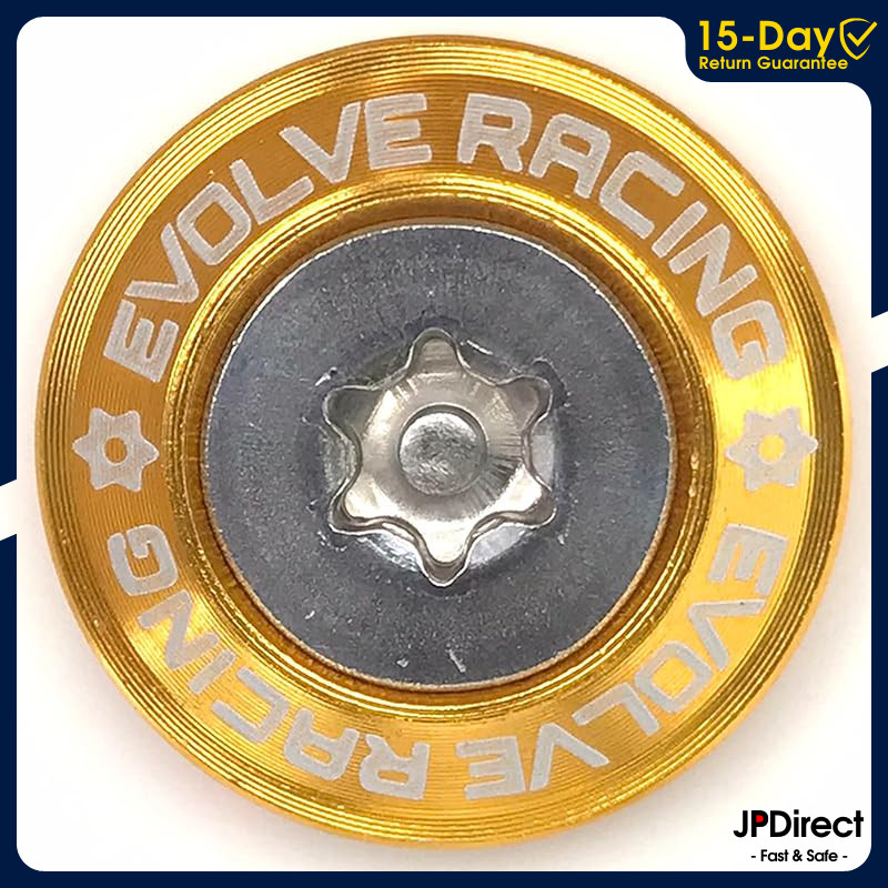 EVOLVERACING Anti-Theft Bolt Set for License Plate - Vehicle Inspection ...