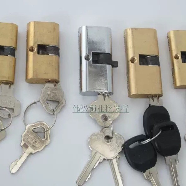 Double-headed Latch Door Lock Lock Cylinder Old-fashioned Aluminum ...