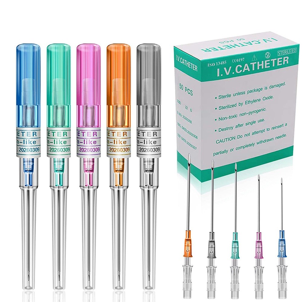 10/25/50pcs Sterile Disposable Piercing Tools I.V Catheter Tattoo ...