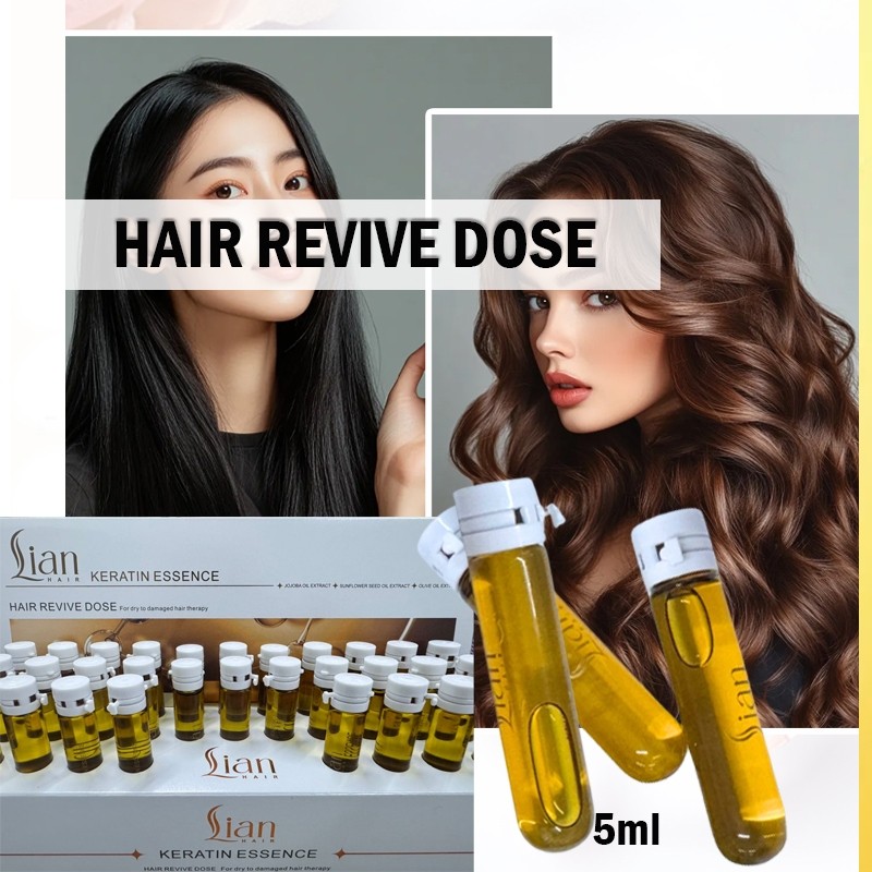 Keratin Essence Hair Revive Dose For Dry to Damaged Hair Therapy 5ml | Shopee Malaysia
