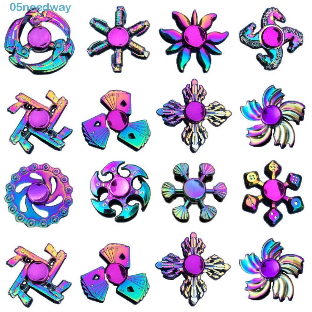 NEEDWAY Hand Spinner, Low Noise High Speed Metal Rainbow Finger Spinner ...