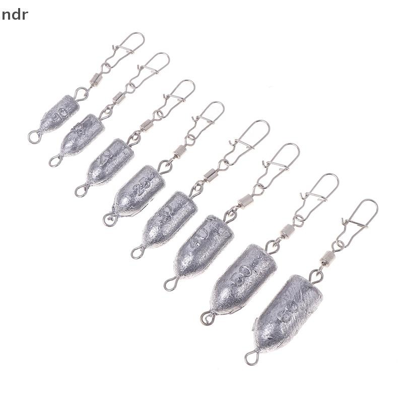 [ndr] 2Pcs Fishing Sinkers Weights Bullet Sinker Rolling Swivel With ...