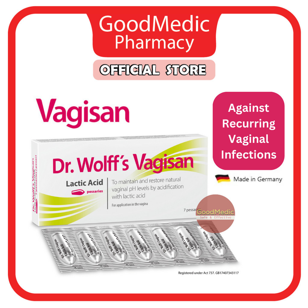 Dr. Wolff's Vagisan Lactic Acid 7 pessaries for Vaginal Health | Shopee ...