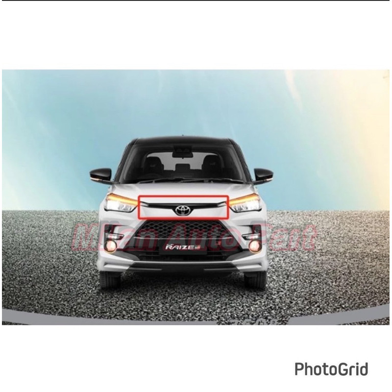 Hood molding list grille front bumper Toyota Raize Original | Shopee ...