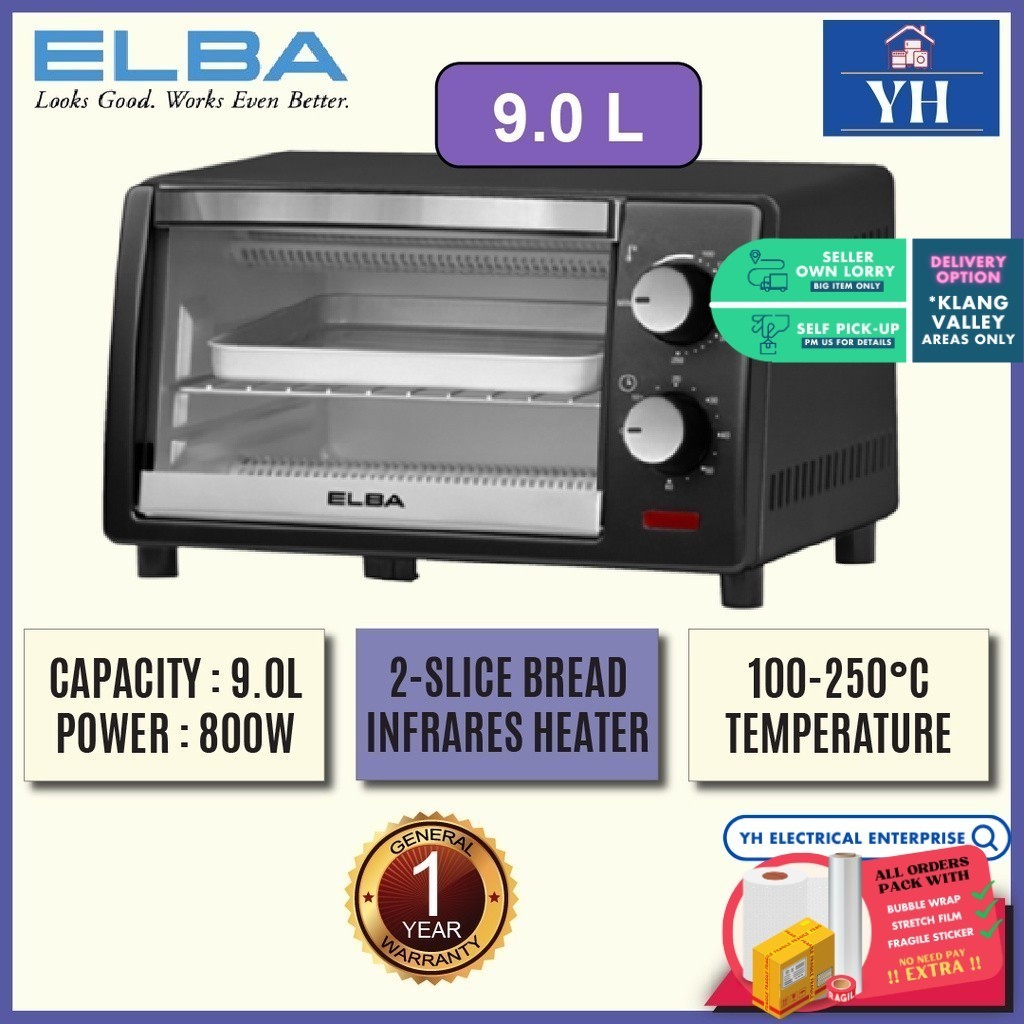 ELBA 9L 800W Infrared Heaters Oven Toaster - EOT-D0989(BK) | Shopee ...