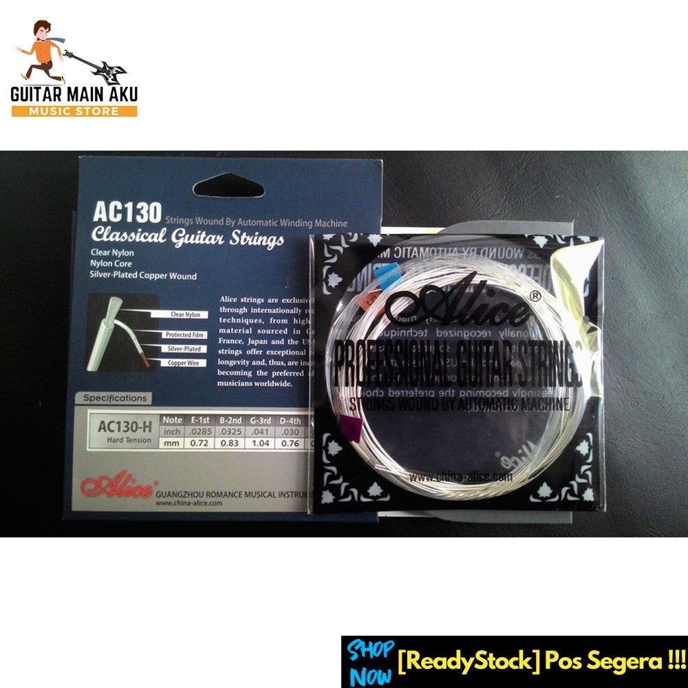 🎼Pos Segera🎸 Alice AC130 Classical - nylon guitar string | Shopee Malaysia