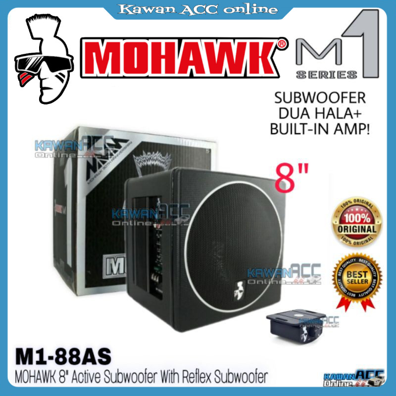 MOHAWK Silver M1 Series 8'' inch Active Subwoofer With Reflex Sub ...