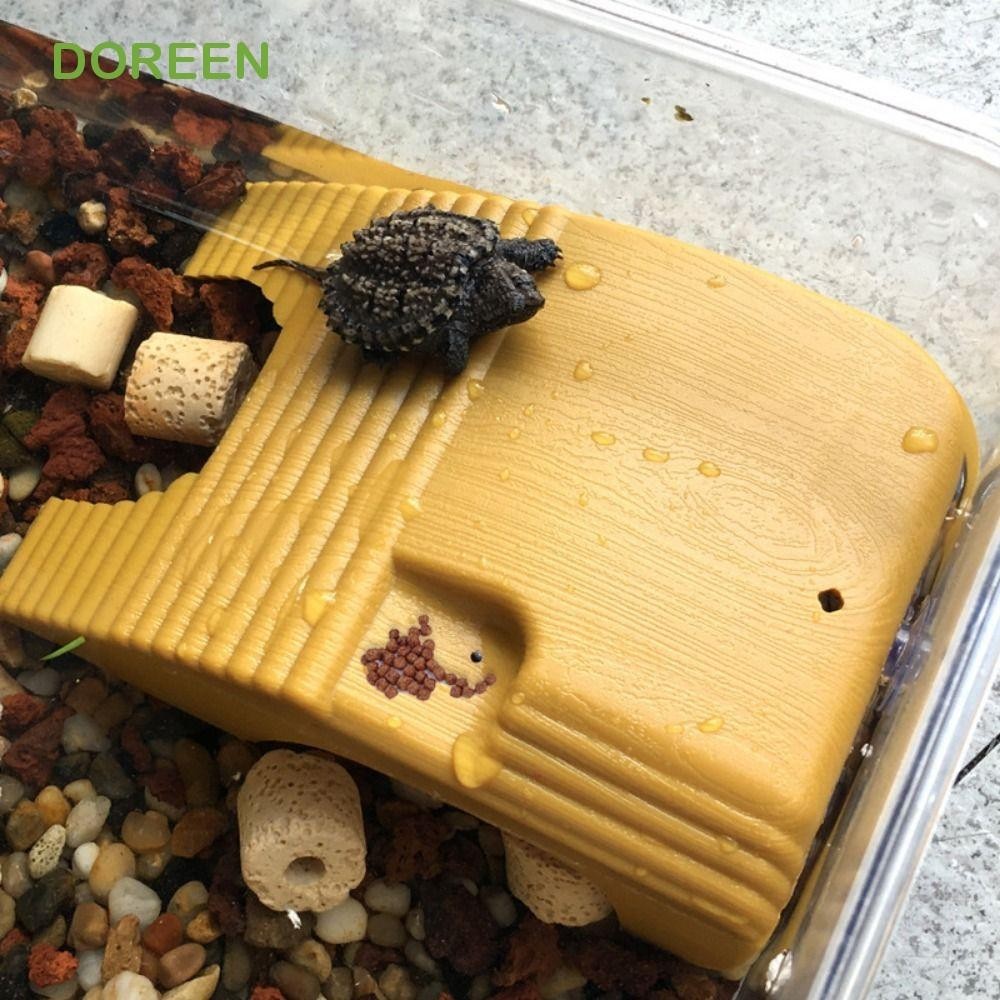 DOREEN Reptile Platform, Adjustable Double Track Turtle Basking Table ...