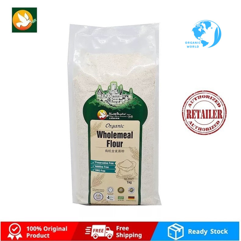 Health Paradise Organic Wholemeal Flour 有机全麦面粉1kg | Shopee Malaysia