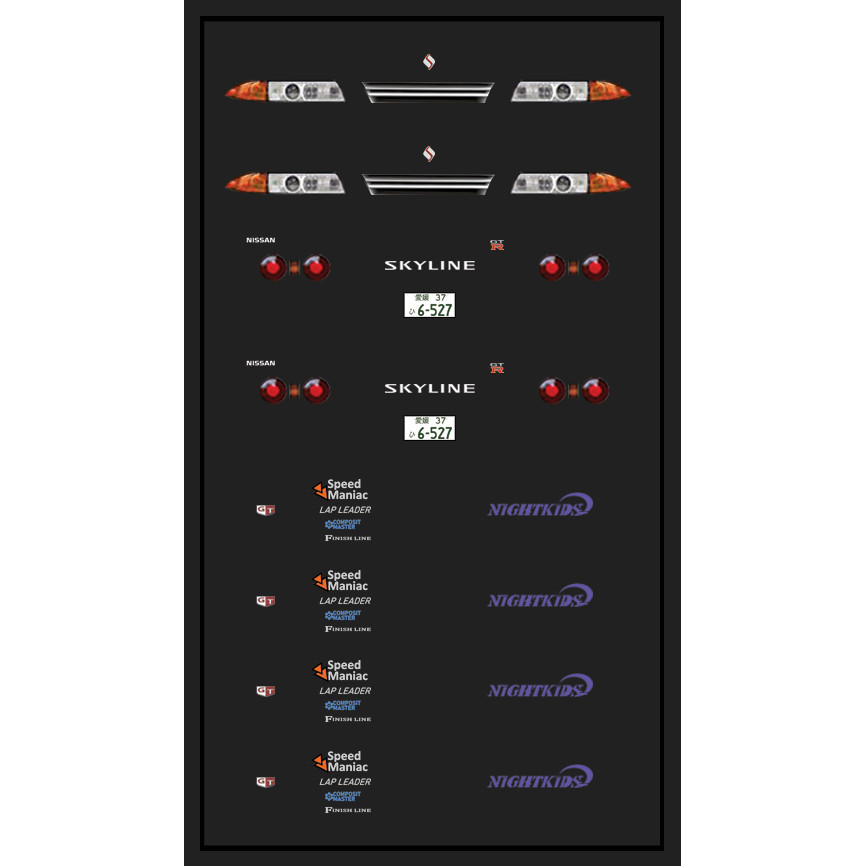 Skyline R32 Initial D Water Slide Decal | Shopee Malaysia