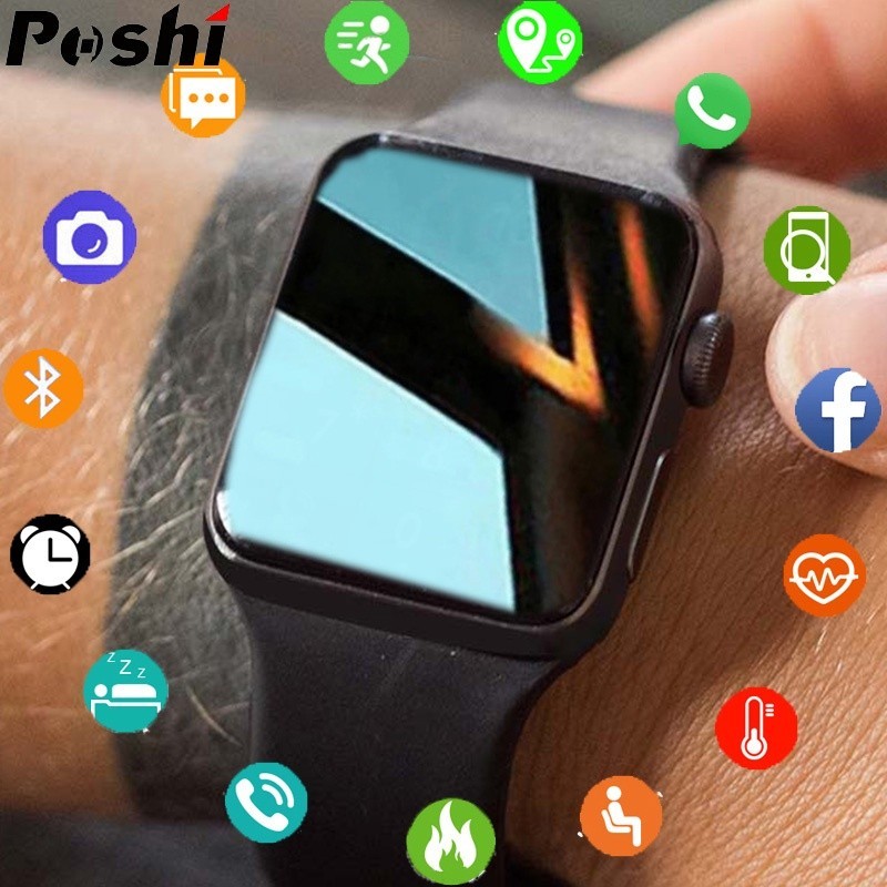 POSHI Smart Watch for Men Bluetooth Dial Call Waterproof Heart Rate ...