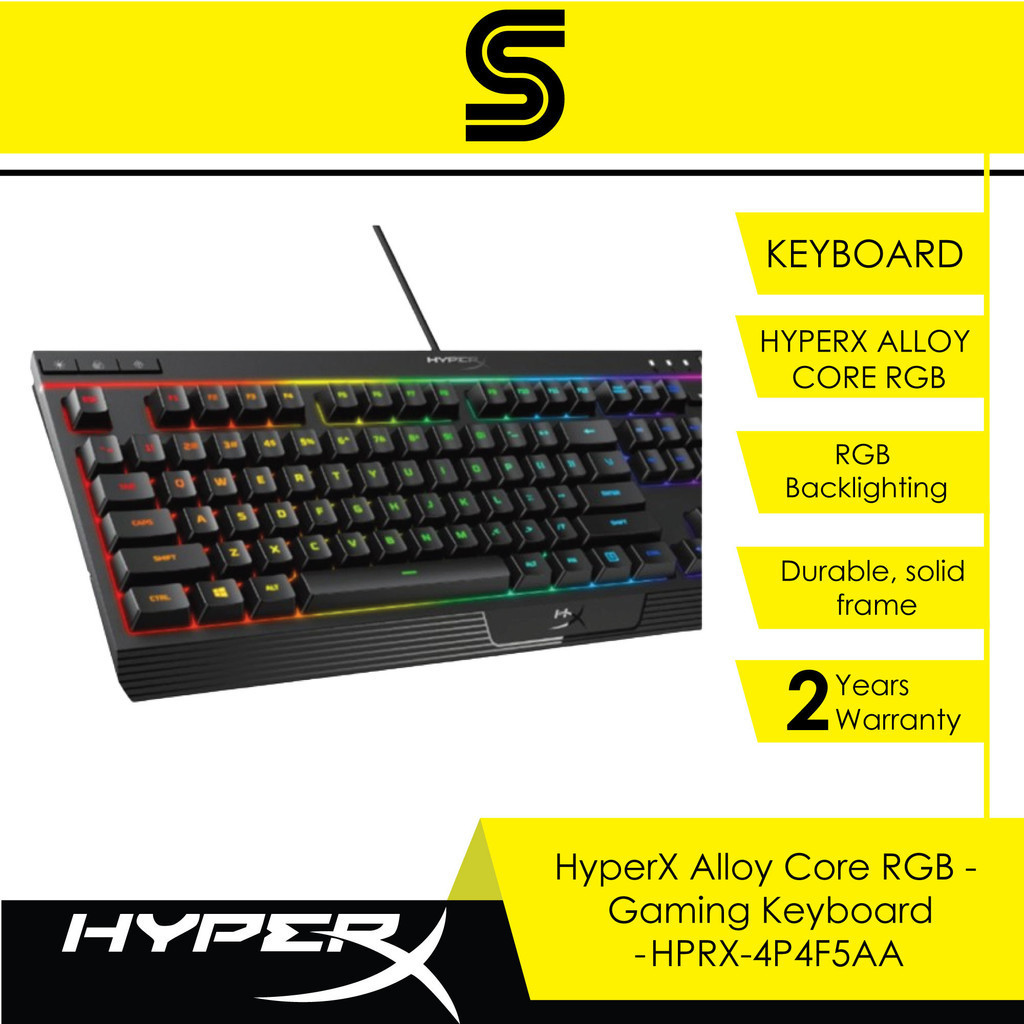 HyperX Alloy Core RGB Gaming Keyboard - 4P4F5AA | Shopee Malaysia