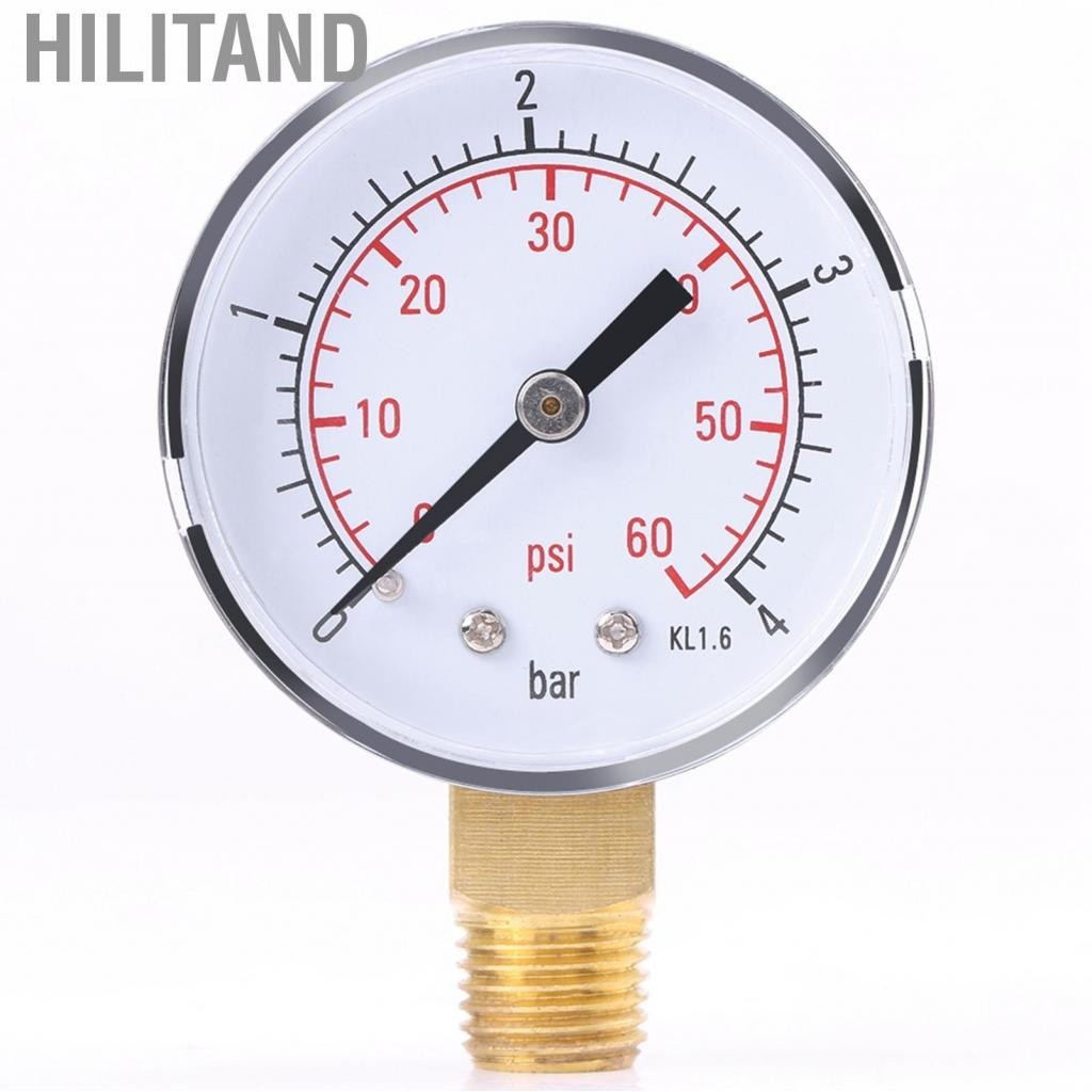 Hilitand 1PC Small Pressure Gauge For Fuel Oil Or Water 0-4bar / 0-60psi NPT | Shopee Malaysia