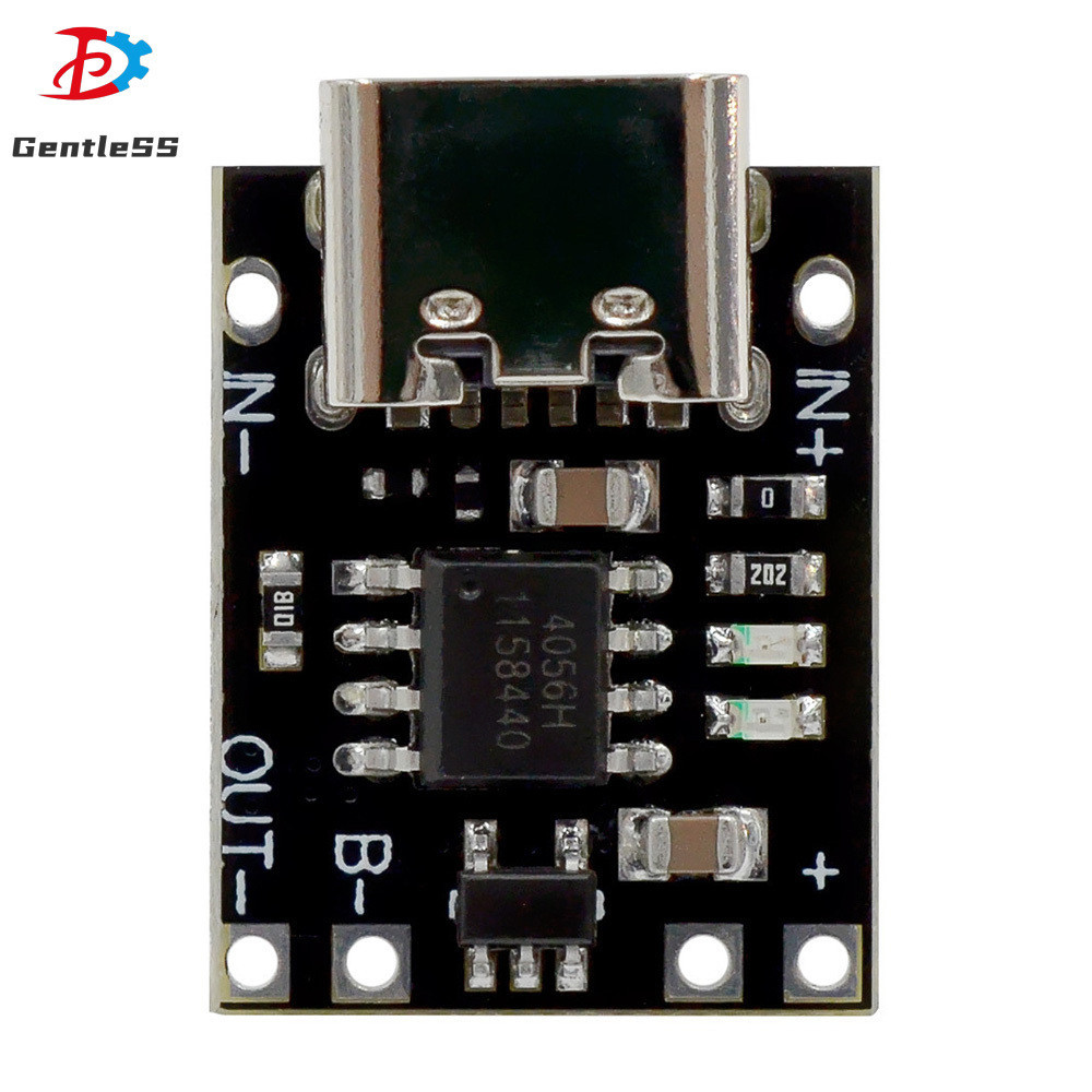 Type-C USB 5V 1A 18650 Lithium Battery Charger Module Li-ion Charging ...