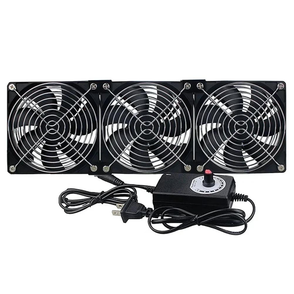 3000RPM Cooling Fan with Controller 120mm 12V 220V Router Fan Cooling ...