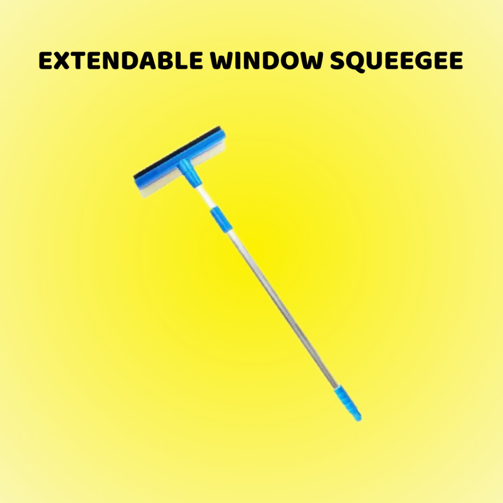 [Aluminium Handle] Extendable Window Squeegee With Sponge Telescopic ...