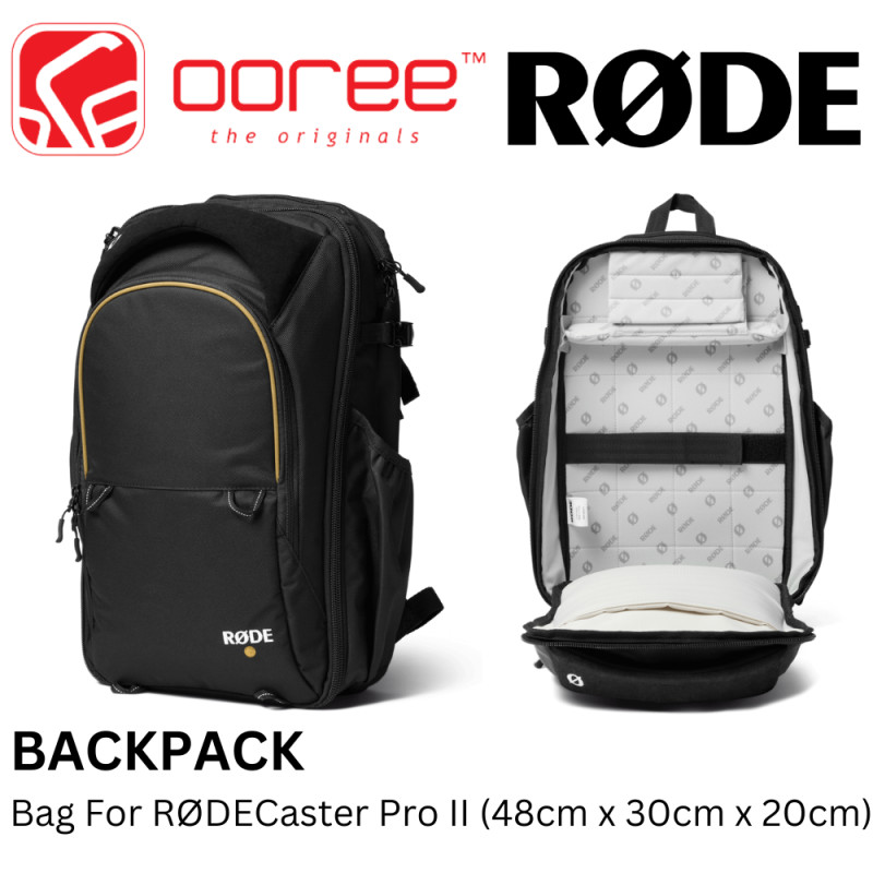 RODE 18L BACKPACK BAG FOR RODECASTER PRO II, FIT UP TO 16 INCHES LAPTOP ...