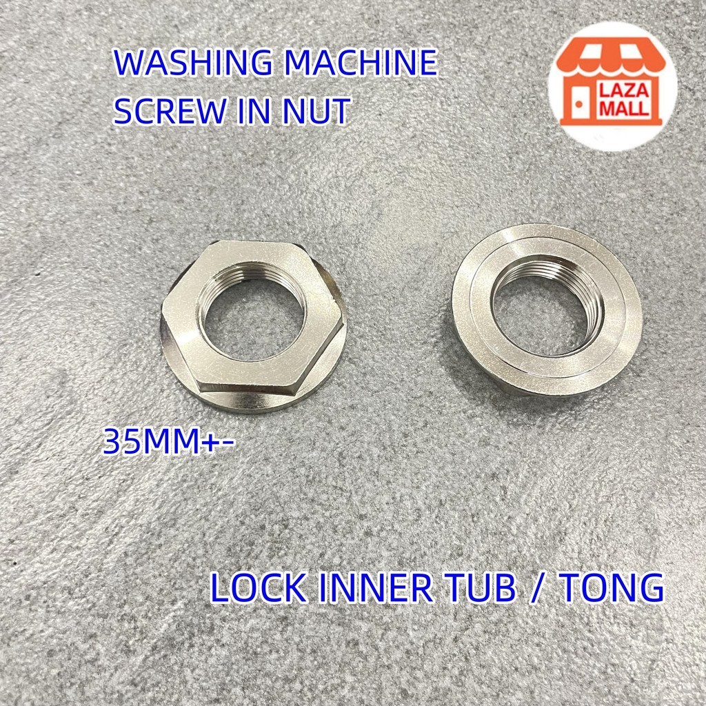【38" STAINLESS STEEL WASHES nuts】Original Spinner Shaft Flange Nut ...