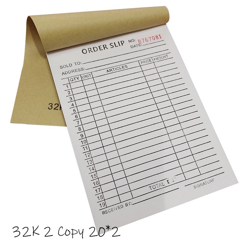 (.HOMEY) SCHOOL SUPPLIES ORDER SLIP List Carbonless Receipt Resibo With ...