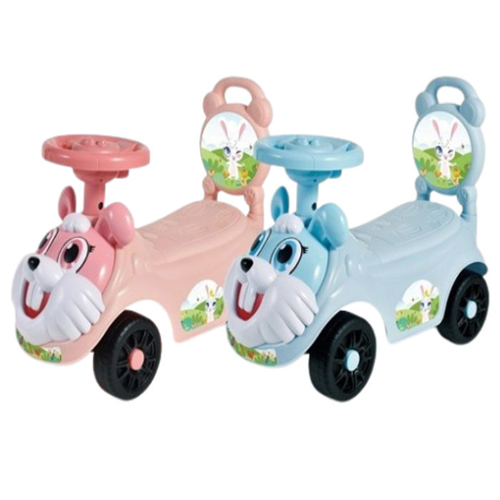 Cartoon Cute Rabbit Ride On Car With Musical Steering Wheel Baby Push ...