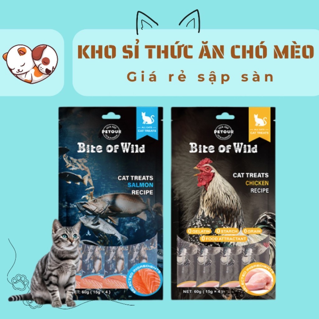 Bite of Wild Cat Reward Soup No Gelatin Low Fat 1 Bag 60g Including 4 ...