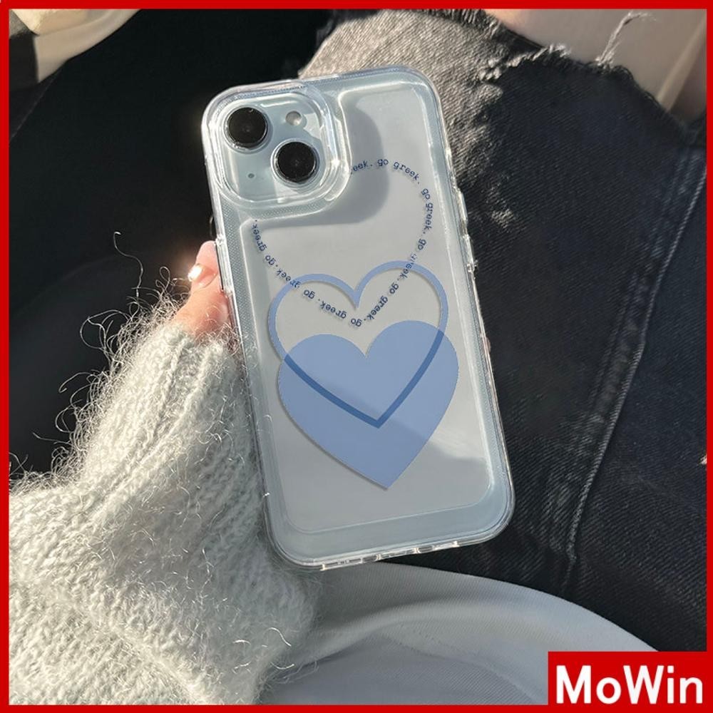 Mowin - For iPhone 15 Pro Max Case Clear Case TPU Soft Electroplated Button Shockproof Camera ...