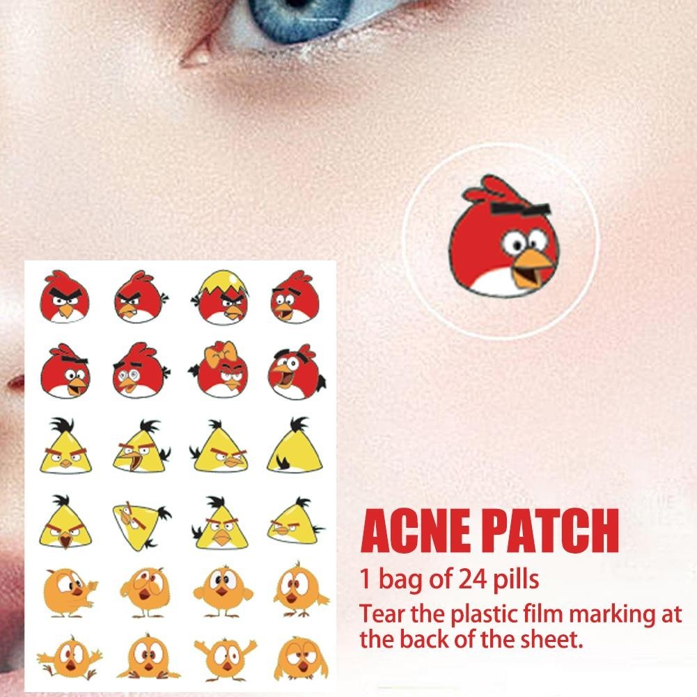 24pcs/sheet Acne Patch Hydrocolloid Cartoon Dickey Mickey Acne Pimple ...