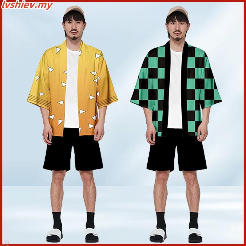 Anime Demon Slayer: Kimetsu no Yaiba Agatsuma Zenitsu Cosplay Costume ...