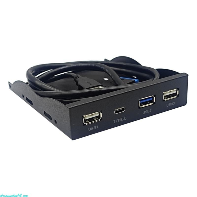 dreamedge14 3 5 Inch Hub 19 Pin to Type C 3 5mm Headphone Jacks ...