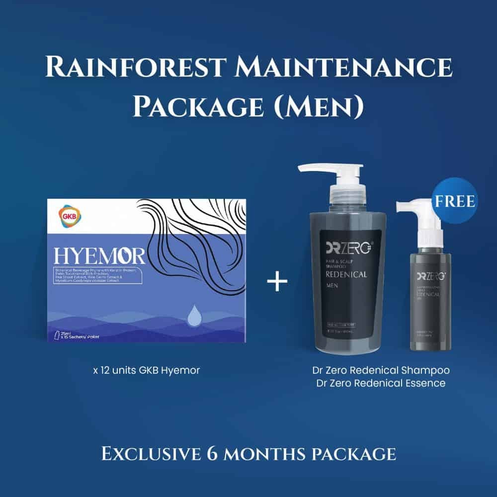 GKB Hyemor 12 x 15s Rainforest Maintenance Package for Men (6 Months ...