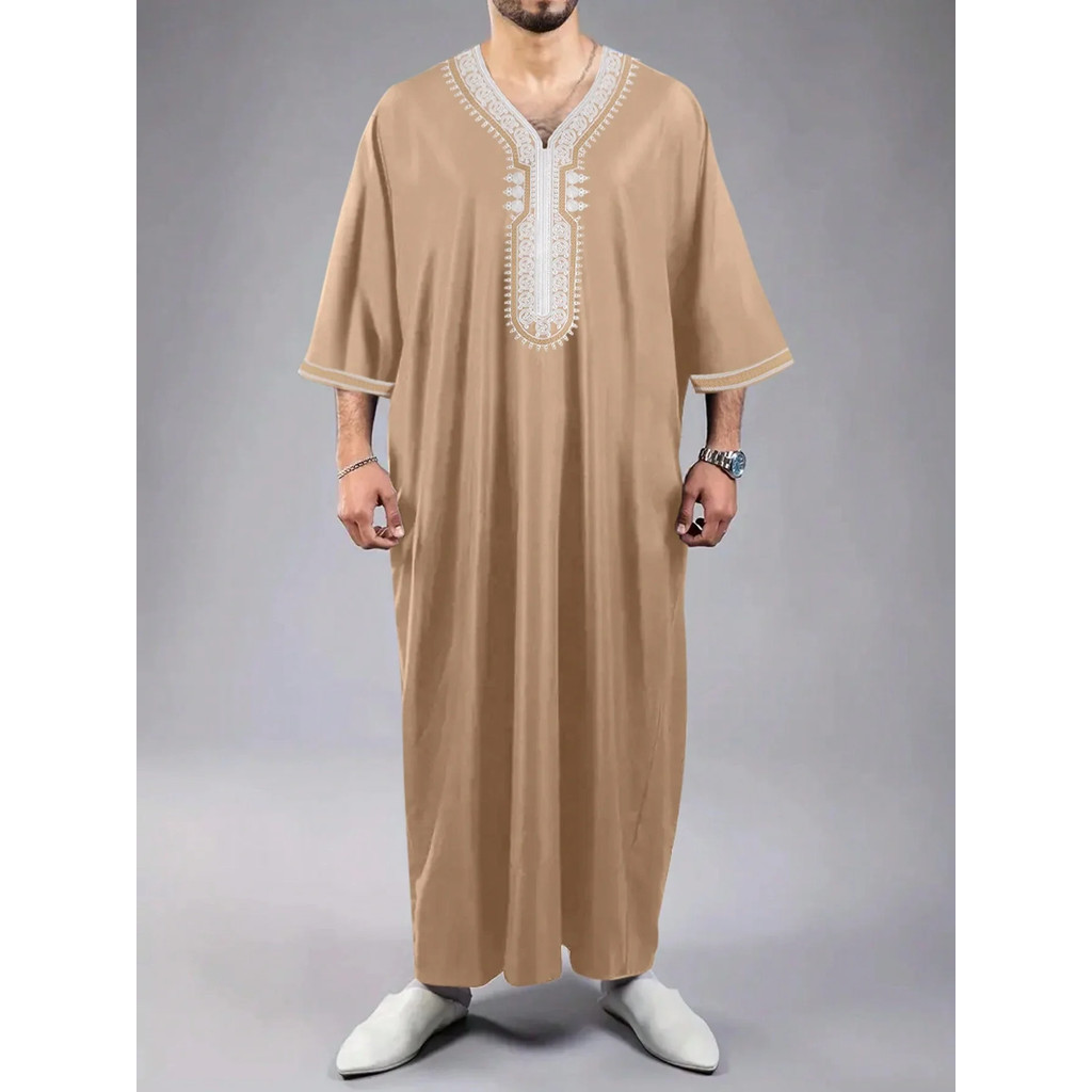 Colwao Thobe Middle Eastern Toga For Men And Jubba Thawb Men'S Plus ...