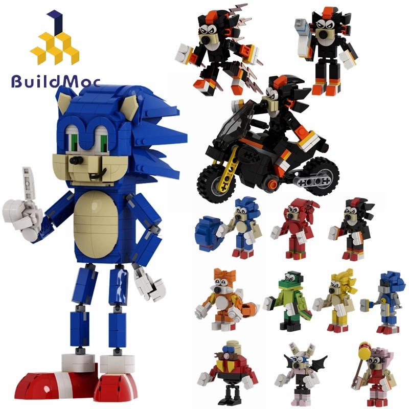 Sonic the Hedgehog 3 model Creative movies Building Blocks Assembly ...