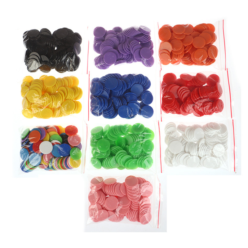 Eas 100Pcs 25MM Montessori Learning Education Math Toy Plastic Poker ...