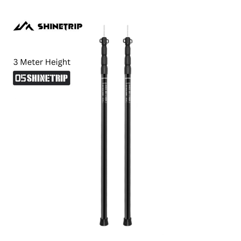 ShineTrip ST-05 Adjustable Aluminium Alloy Pole Set 3m Thicker Rod (2pc ...