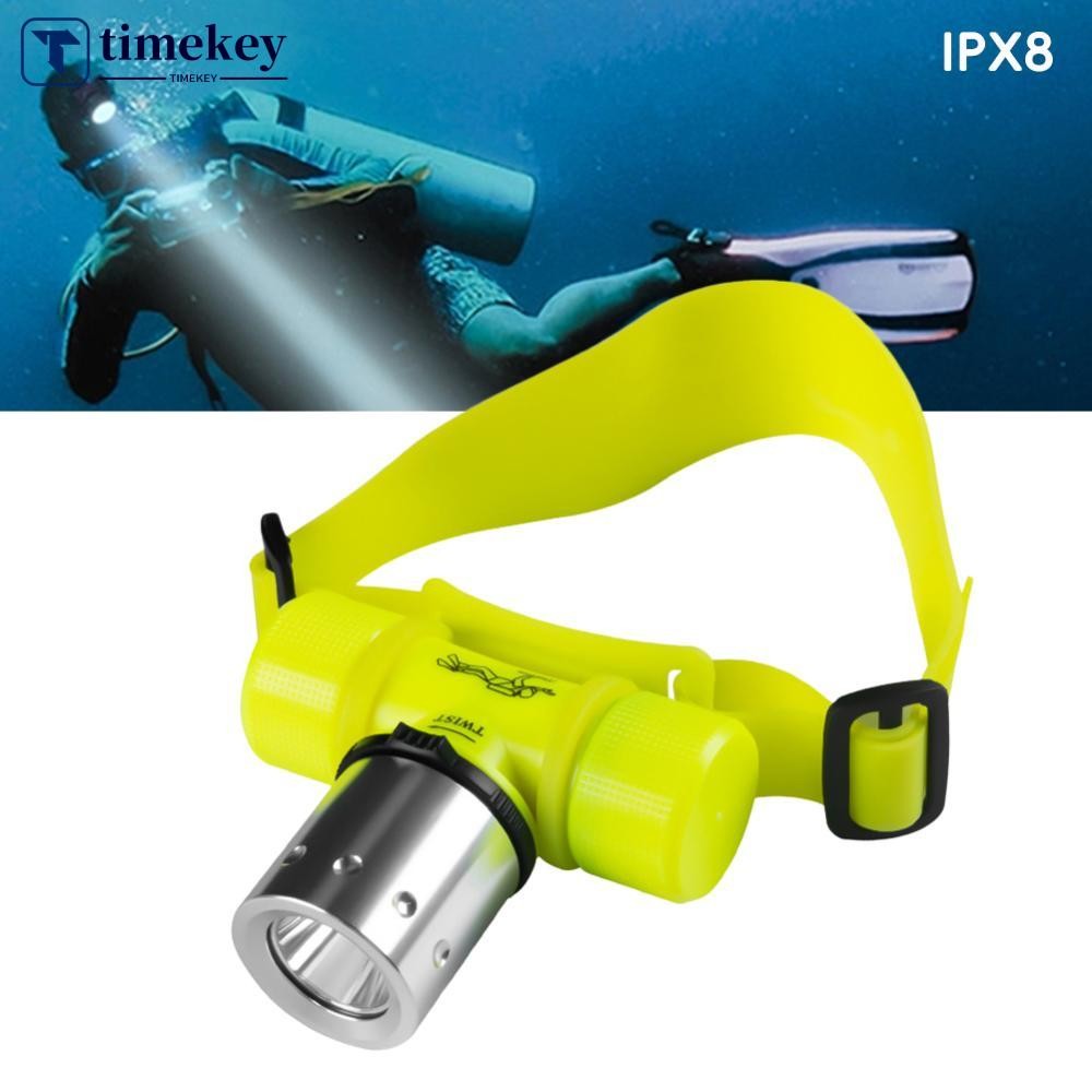 TIMEKEY Waterproof Diving Headlight Strong Magnetic Switch Super Bright ...