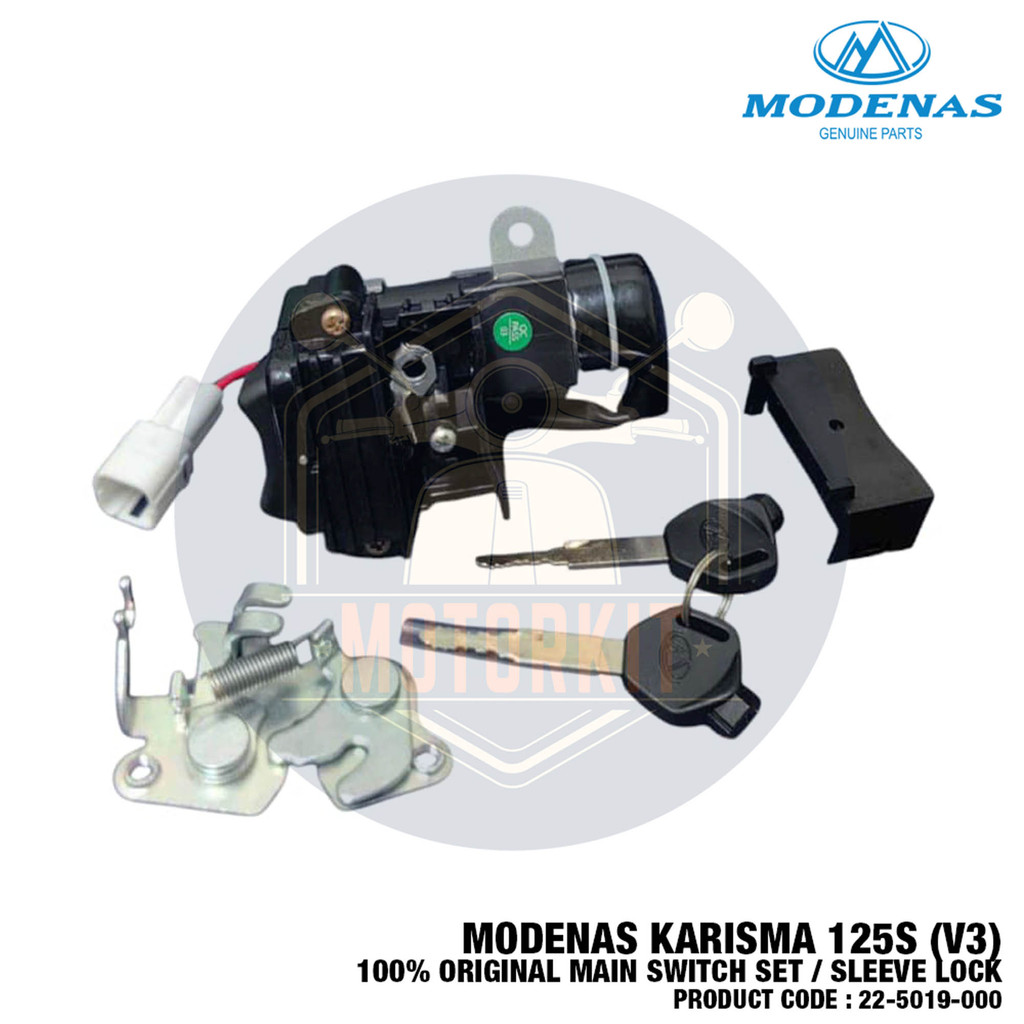 MODENAS KARISMA 125S V3 125 S G125 100% ORIGINAL MAIN SWITCH SLEEVE ...
