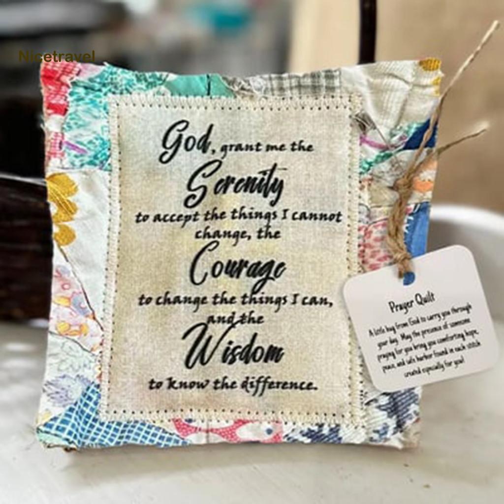 [Ni] Quality Fabric Prayer Quilt Handmade Vintage Prayer Quilt with ...