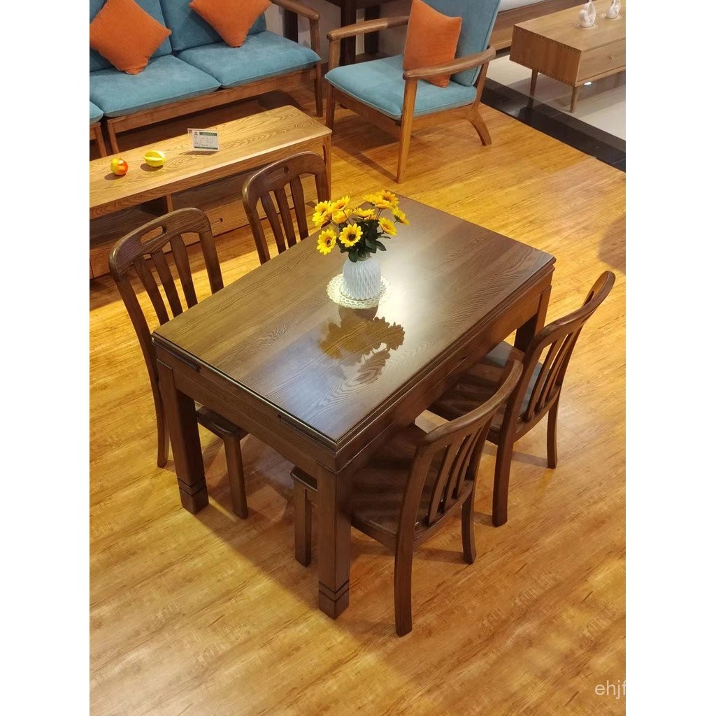 Swallow Solid Wood Small Apartment Dining Table Rectangular Dining ...