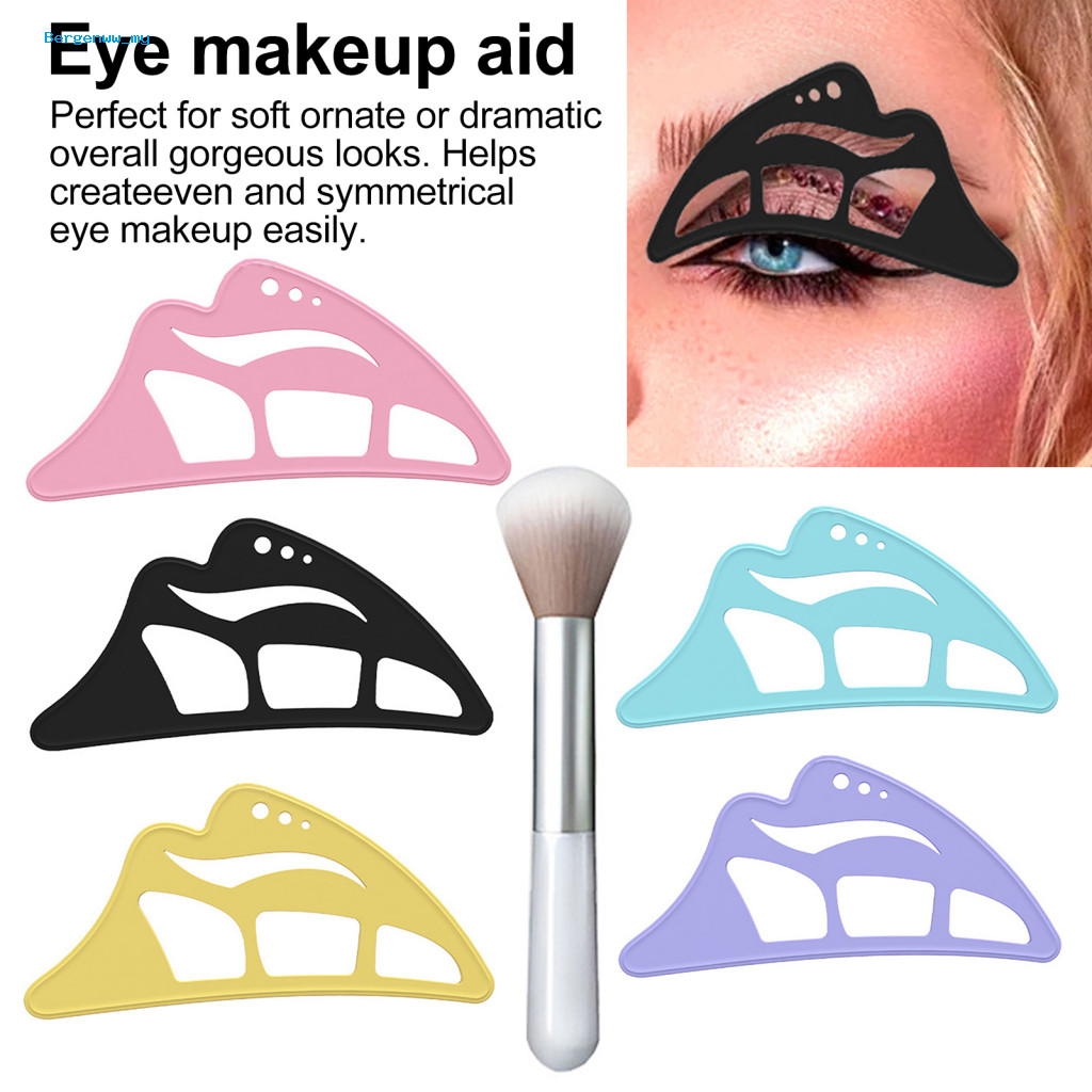 Bergenww_ Reusable Eye Makeup Stencil Eyeshadow Mapping Template Easy ...