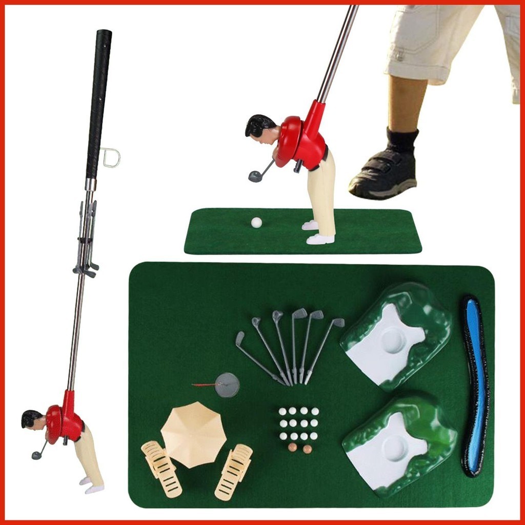 Mini Golf Course Golf Games Set Mini Golfers Realistic Golf Toy Safe ...